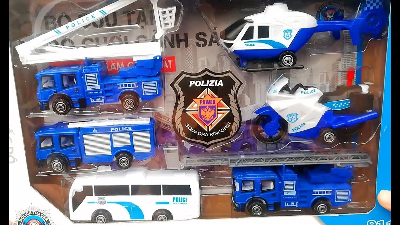 Open The Police Toys Set Box - Toys For Kids - YouTube