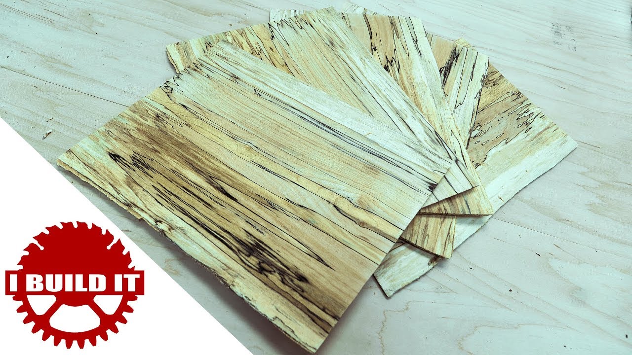 Cutting Spalted Maple Veneer On The Band Saw - YouTube