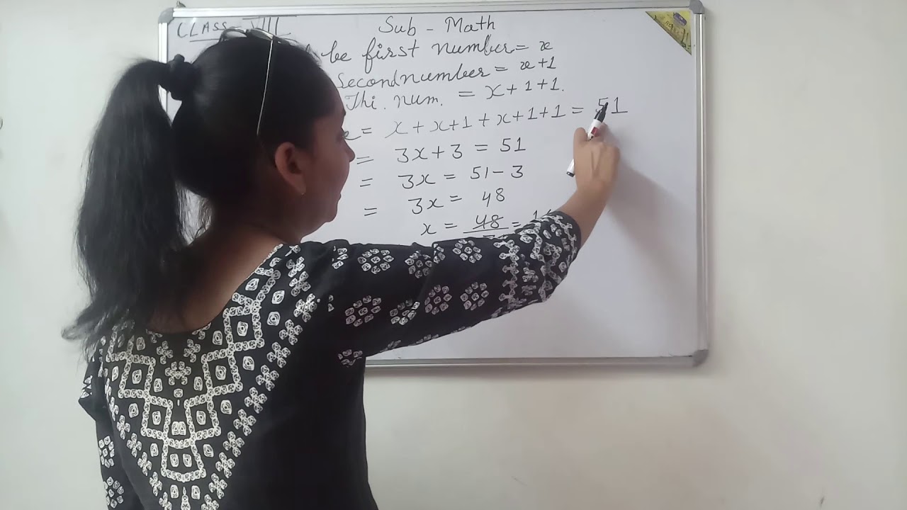 class 8 simple equations - YouTube