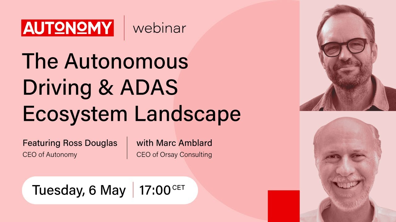 Webinar: The Autonomous Driving & ADAS Ecosystem Landscape - YouTube