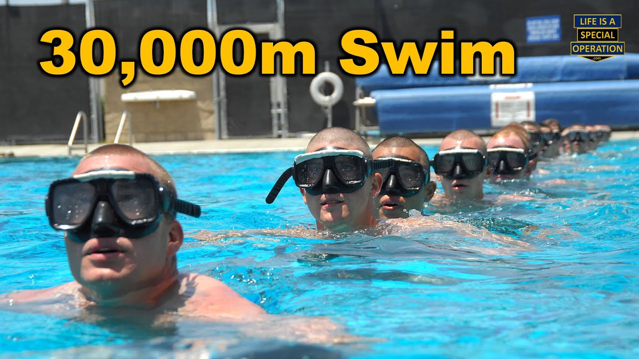 Special Operations Fitness 30,000m Swim Challenge - YouTube