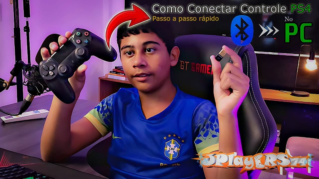 Como conectar controle PS4 no PC (Bluetooth) - Passo a Passo FÁCIL ...