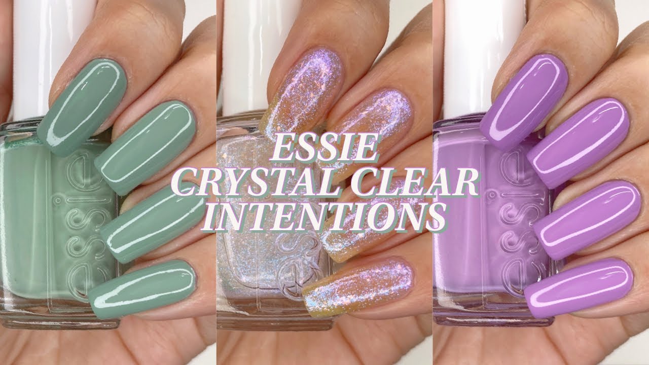 💎 Essie Crystal Clear Intentions Swatch & Review 💎 - YouTube