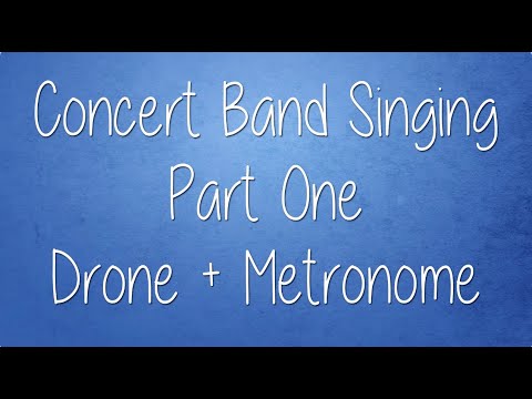Concert Band Singing Part 1 - Drone Play-Along - YouTube