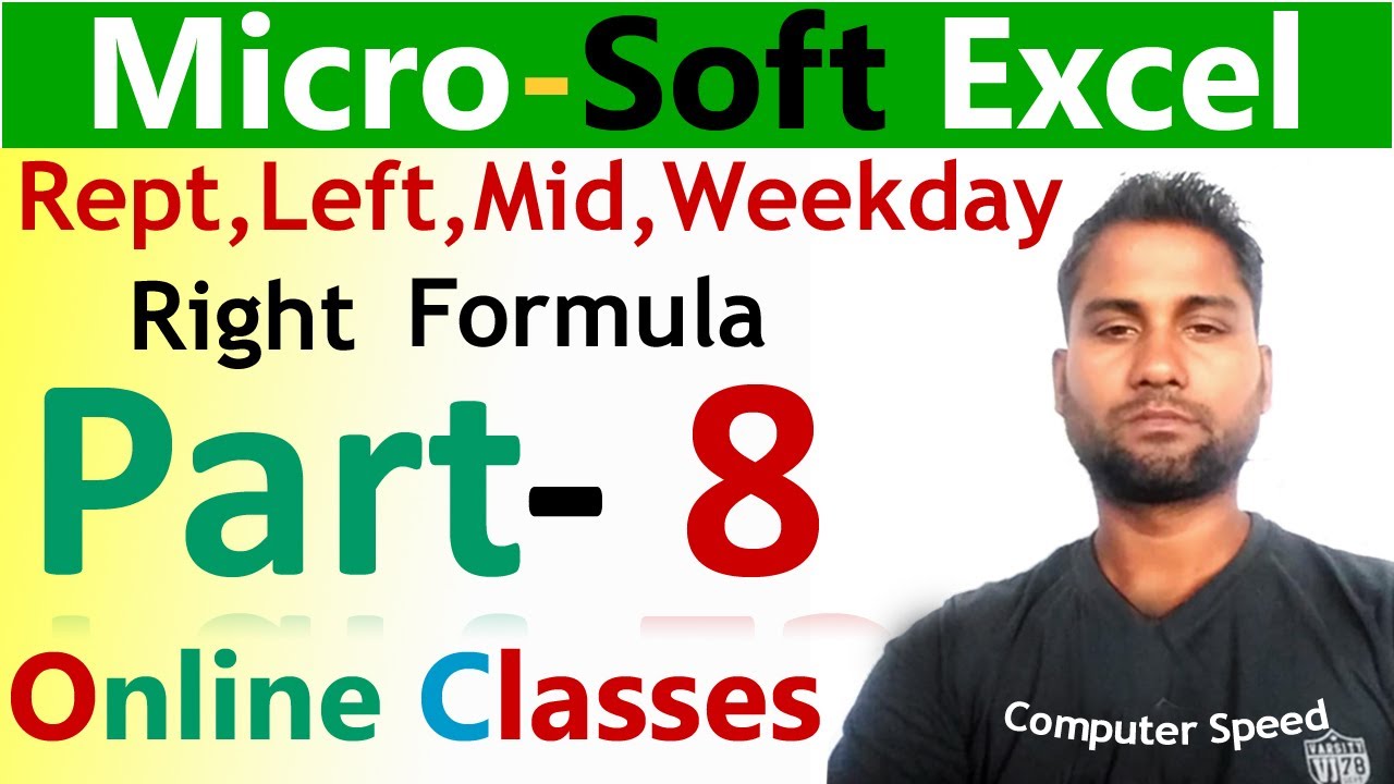 What Is Rept Weekday Formula In Excel What Is Mid Left And Right What Is Rept Weekday Formula In Excel What Is Mid Left And Right