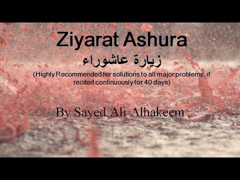 Ziyarat Ashura- by Sayed Ali Alhakeem (with English subtitles). زيارة عاشوراء- السيد علي الحكيم