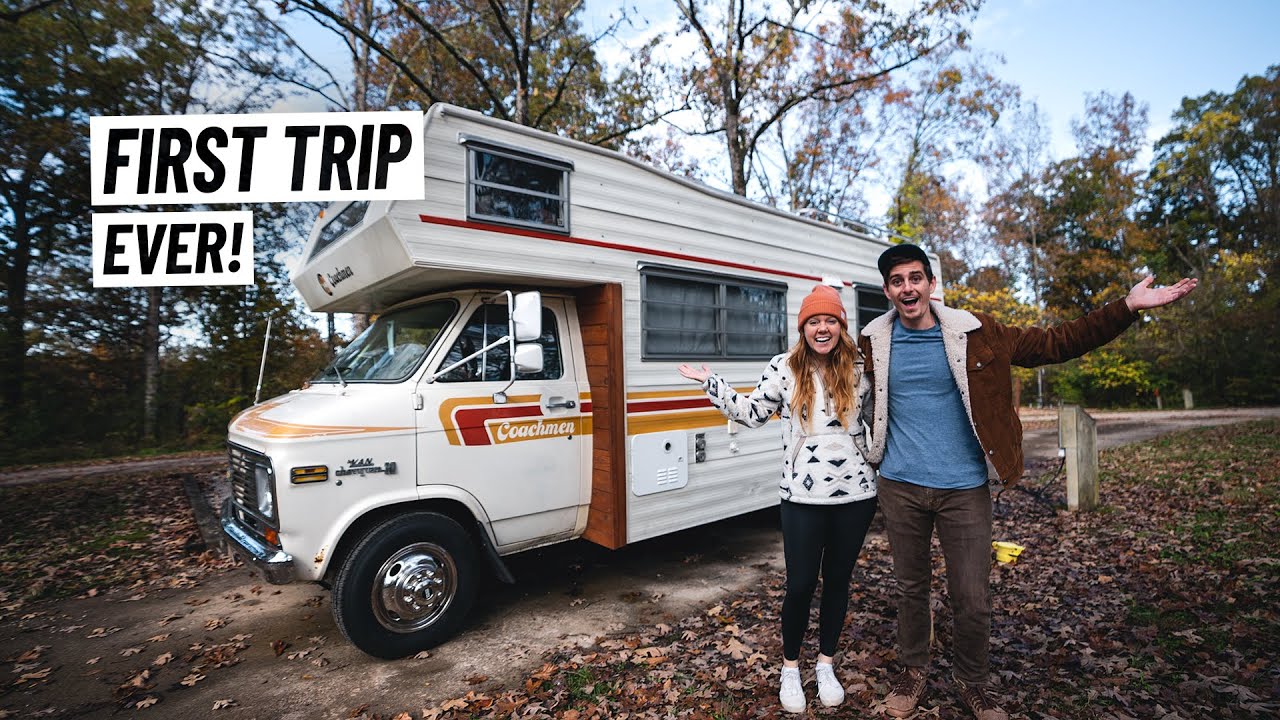 Spending the FIRST NIGHT In Our Custom Built RV! - YouTube