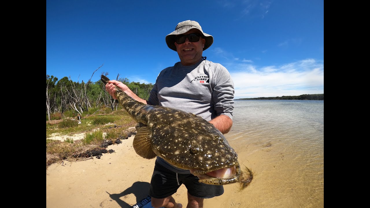 Son & I chasing that elusive 1 meter flathead - YouTube