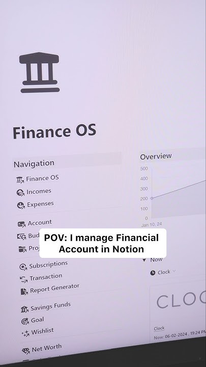 Pov I Manage Financial Account In Notion Notion Notionapp Notiontutorial Notiontemplate 