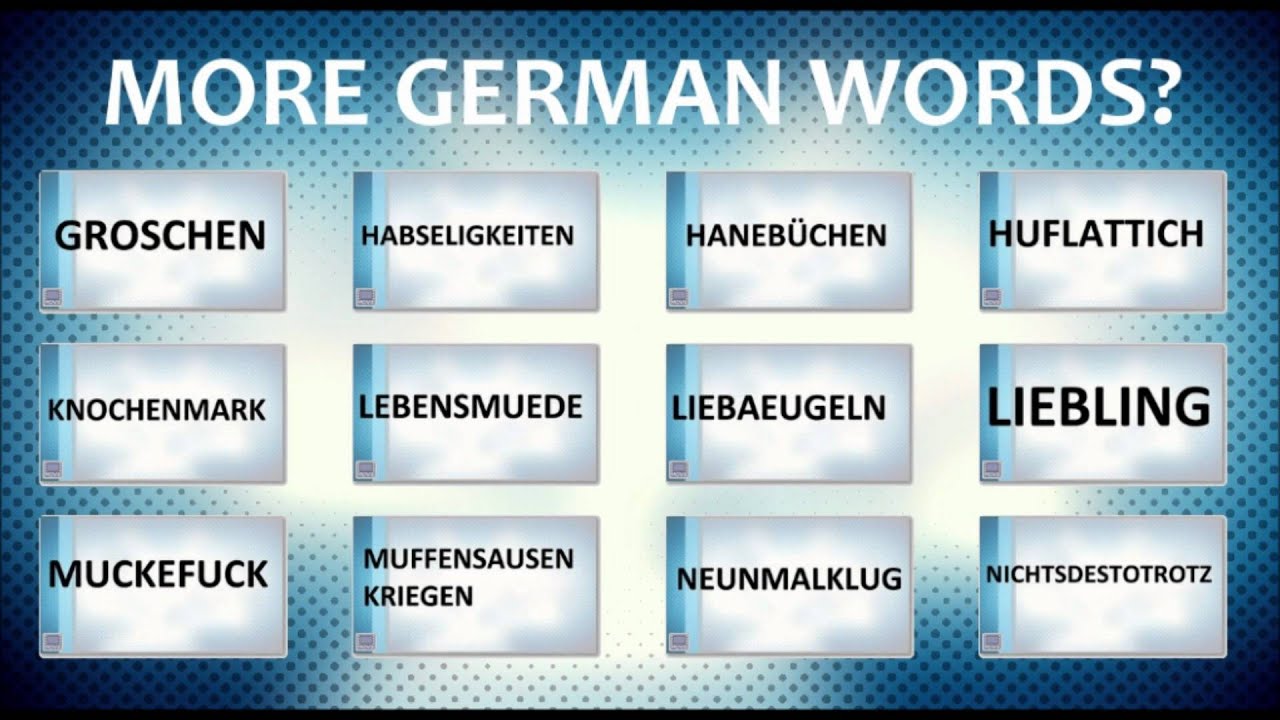 More German Words YouTube more-german-words-youtube