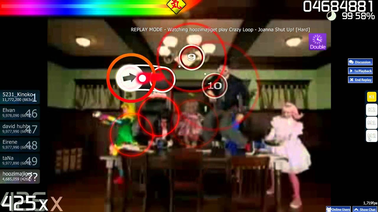 (osu!) Crazy Loop - Joanna (Shut Up!) [Hard] + Doubletime - YouTube