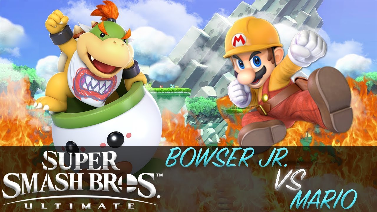 Bowser Jr. vs Mario - Super Smash Bros Ultimate - YouTube
