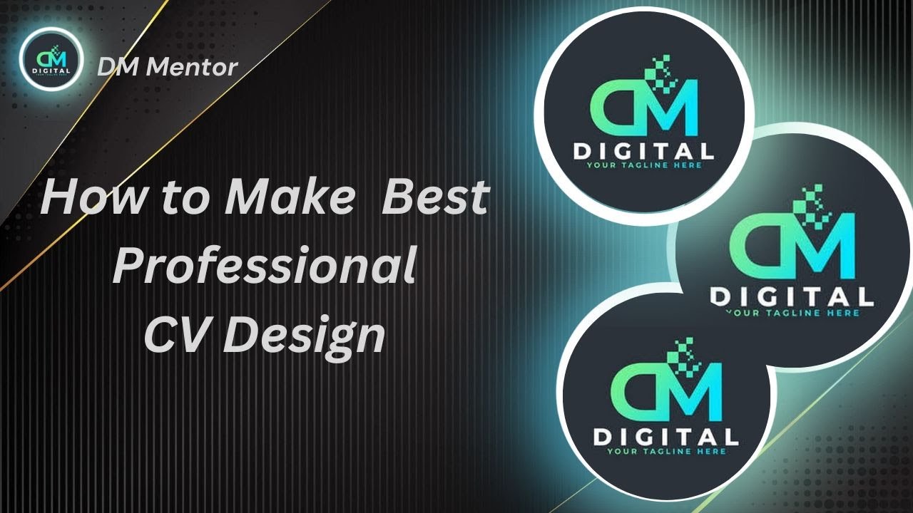 How to Make Easy Free Professional CV Design in Canva { Best CV Resume ...