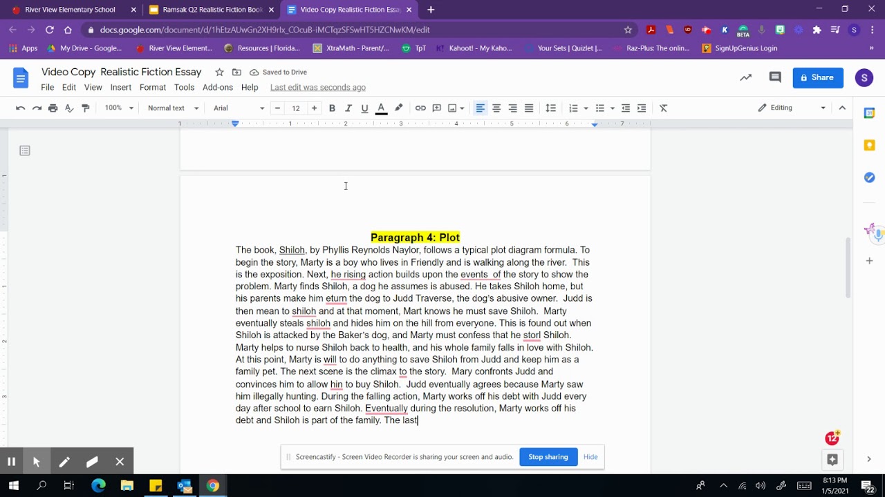 Plot Paragraph 4 in Essay Using Plot Diagram Organizer - YouTube
