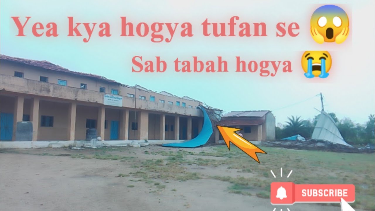 Yea kya hogya tufan se 😱😭 Sab tabah hogya 😭 please subscribe my channel ...