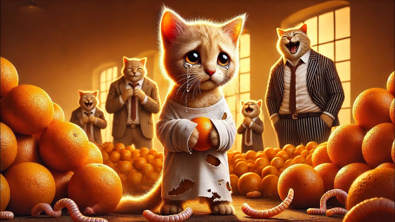 The Poor kitten is mocked by his Friends😢😭😭#catcartoon#storyteller# ...