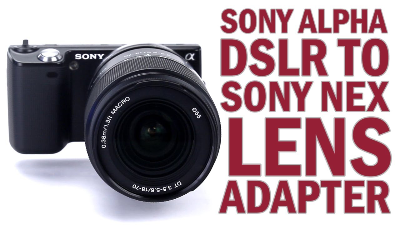 Sony Alpha Lens to Sony NEX Camera Lens Mount Adapter from Fotodiox Pro ...