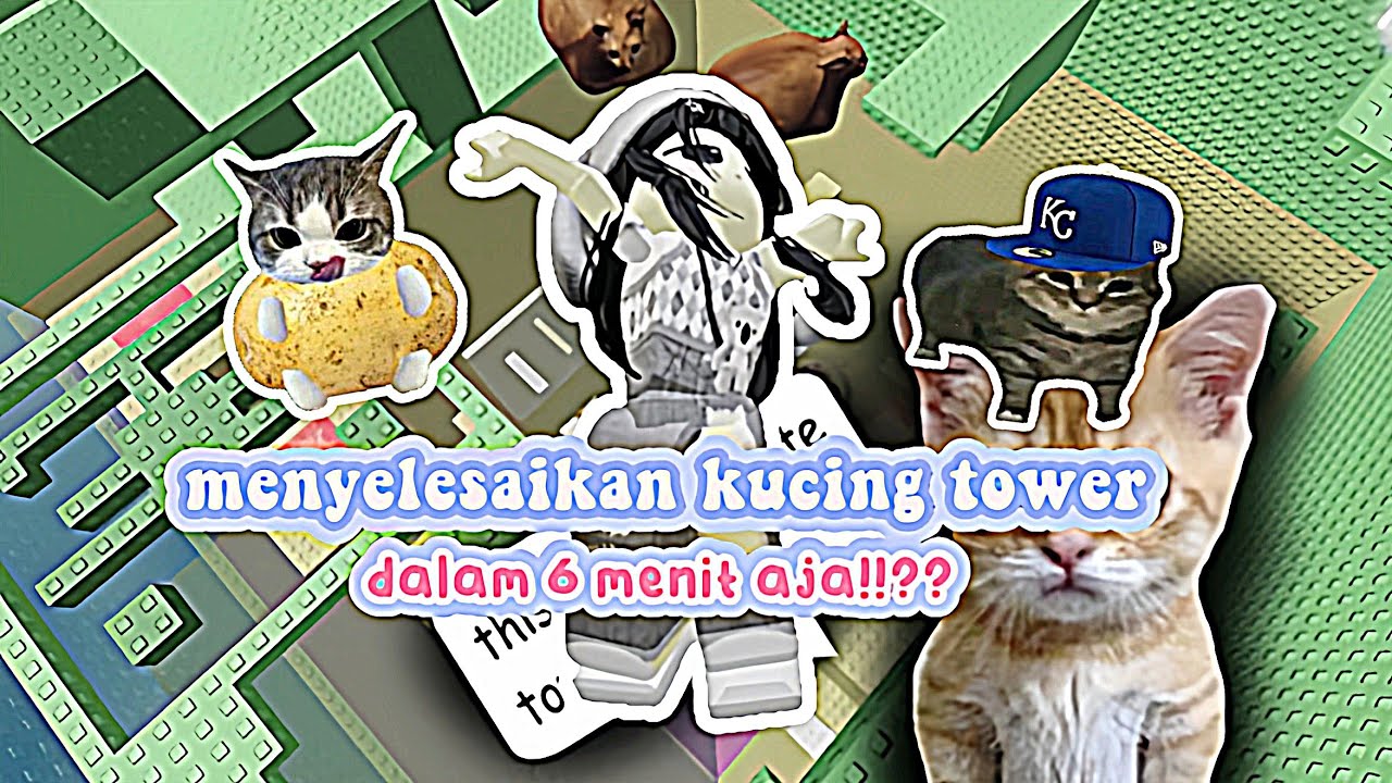 emangnya bisa namatin tower kucing dalam 6 menit?? 🧐 | slay stroberi ...