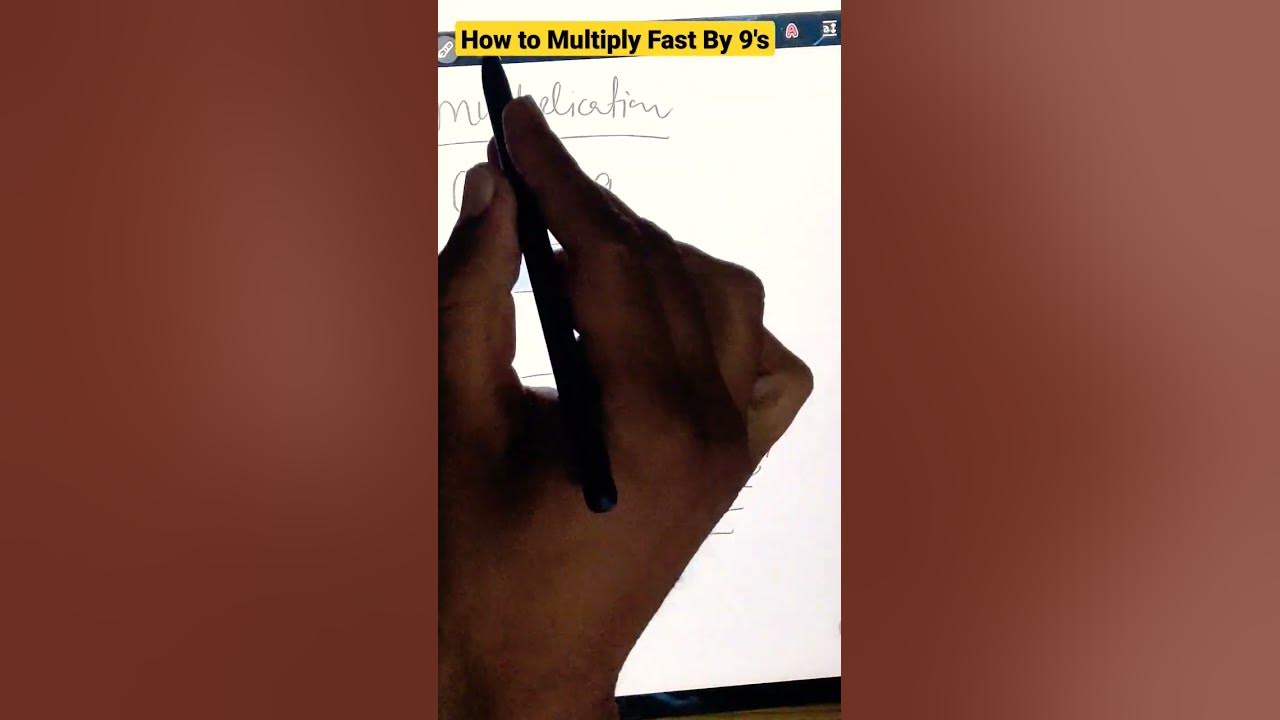 How To Multiply Fast By 9 s shorts maths mathtricks vedicmaths how-to-multiply-fast-by-9-s-shorts-maths-mathtricks-vedicmaths