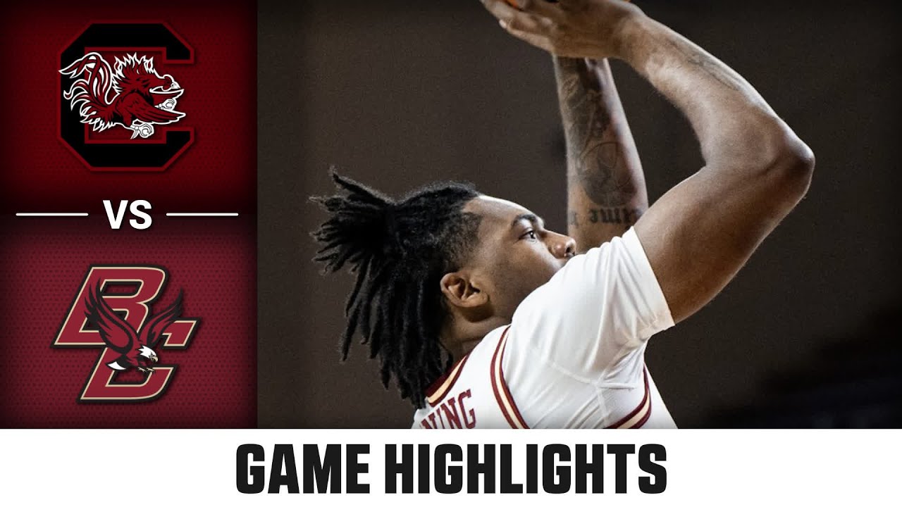 South Carolina vs. Boston College Game Highlights | 2024-25 ACC Men's Basketball - YouTube
