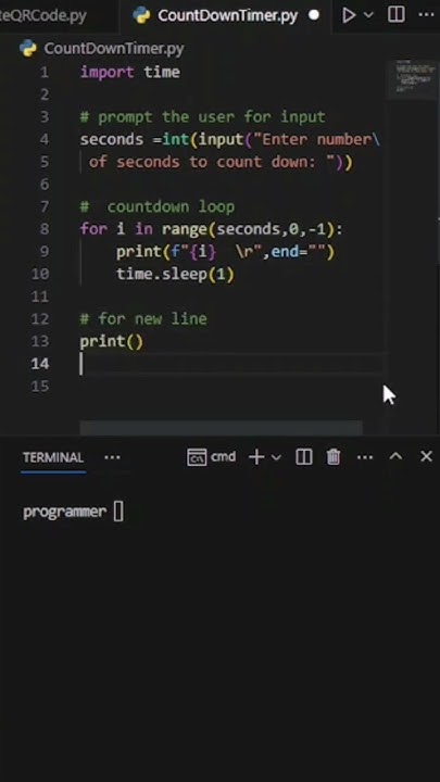 Python Countdown Timer Tutorial Python Programming Coding Pythoncountdowntimer Youtube