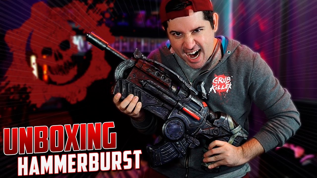 UNBOXING | Réplica Hammerburst versión Gears of War 2 !! - YouTube