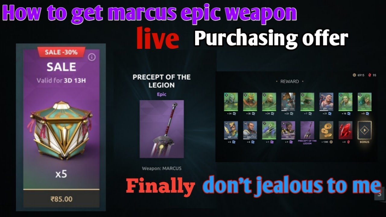 Shadow fight aren - How to get marcus epic weapon || live purchasing ...
