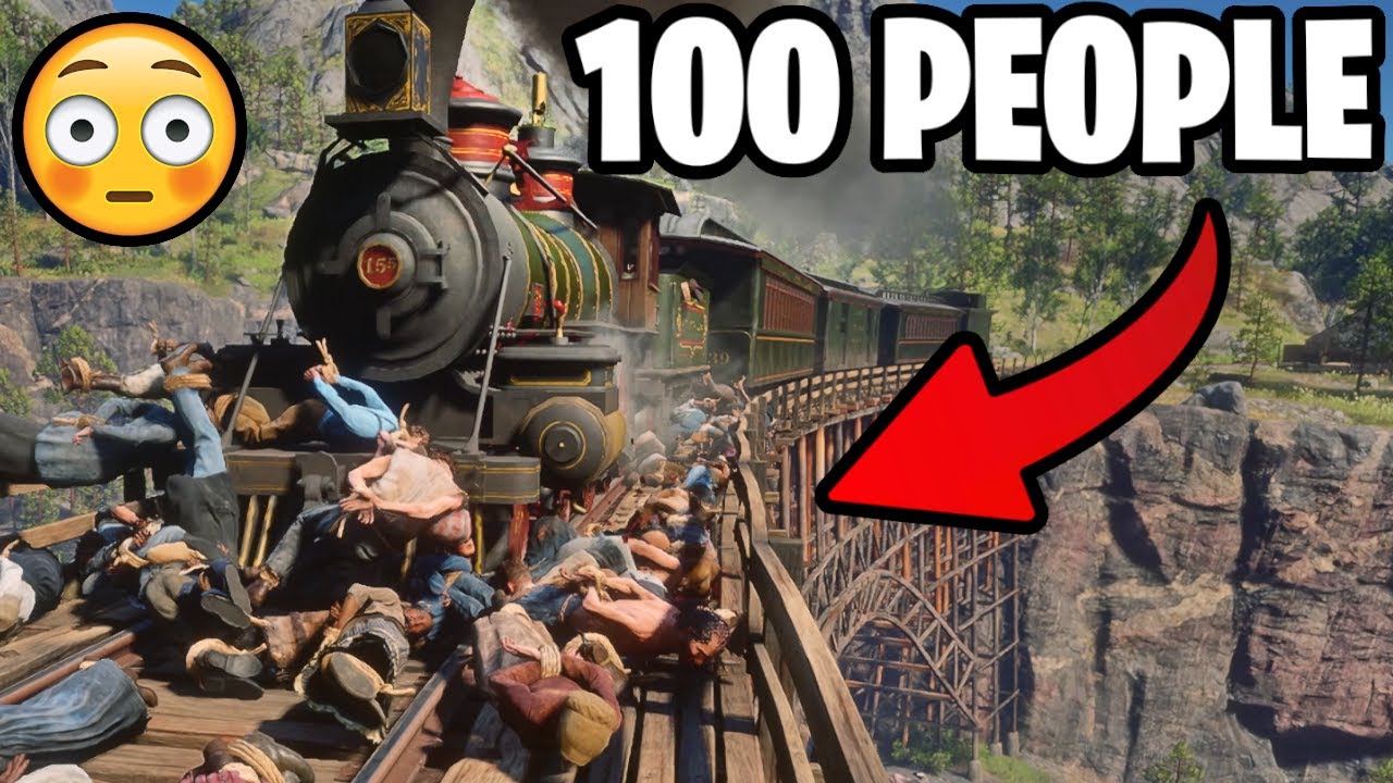 Running Over 100 People With a Train | RDR2 - YouTube