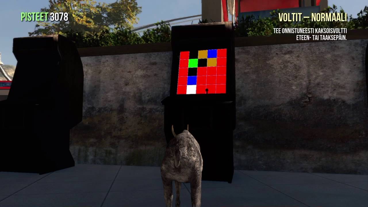 Goat simulator : how to win box pusher game - YouTube