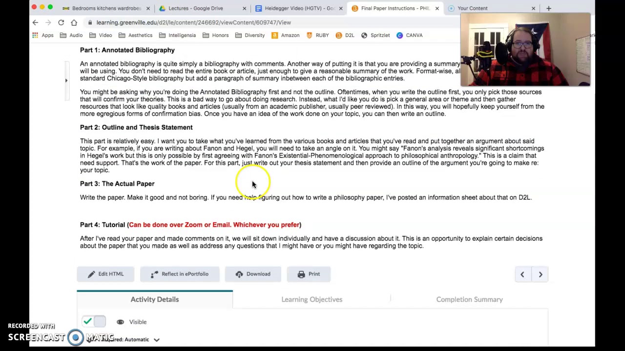 Phil 251 Final Paper Instructions - YouTube