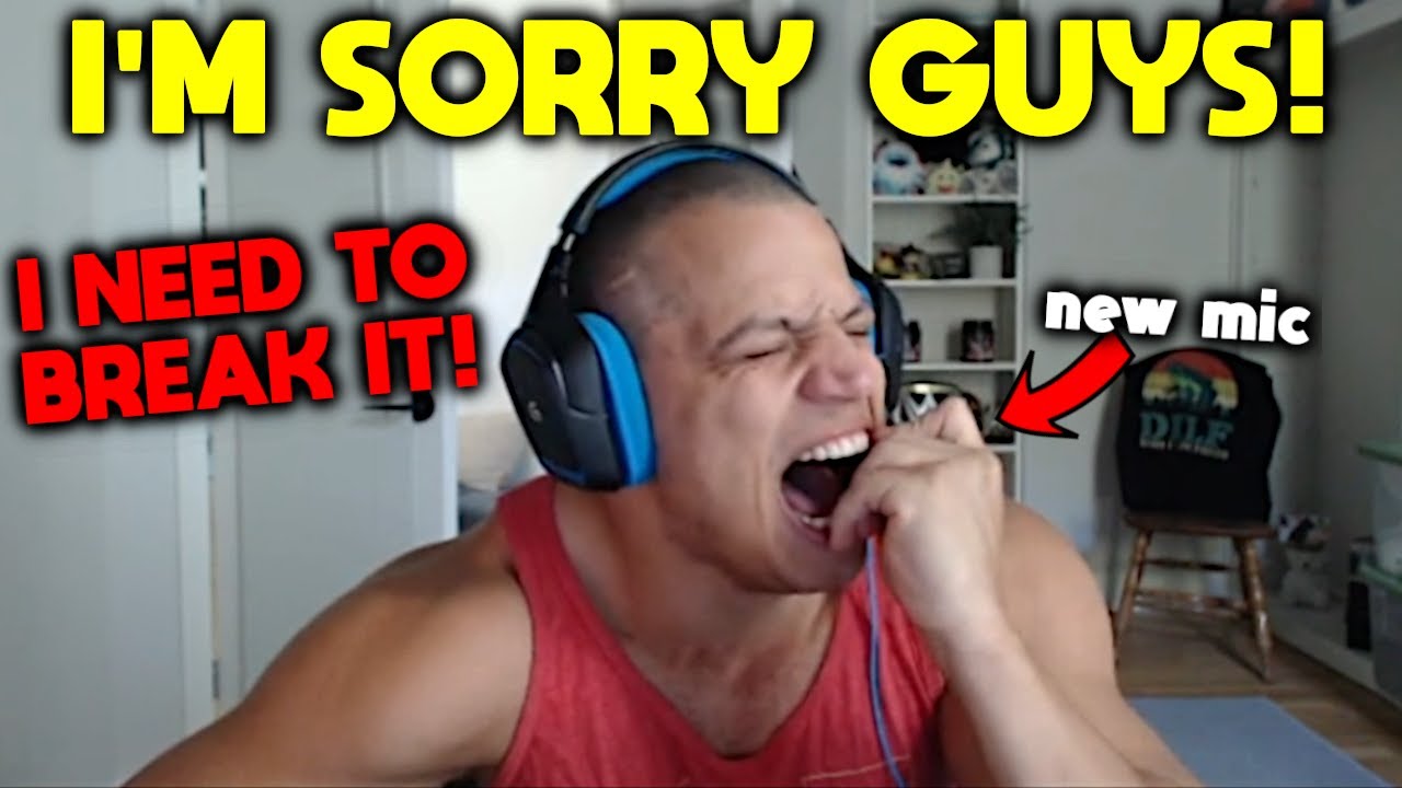Tyler1 BREAKS HIS NEW HEADSET MIC - YouTube