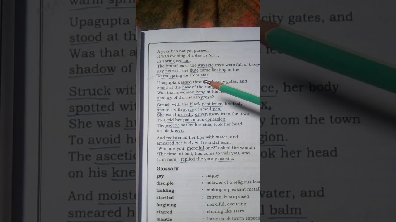 9th class Upagupta poem (part -4) - YouTube