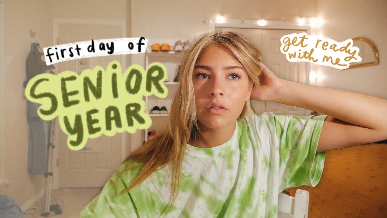 GET READY WITH ME: first day of school (senior year) - YouTube