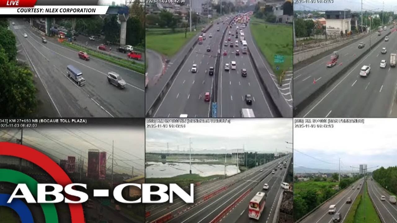 LIVE: NLEX traffic situation | November 3, 2025 - YouTube