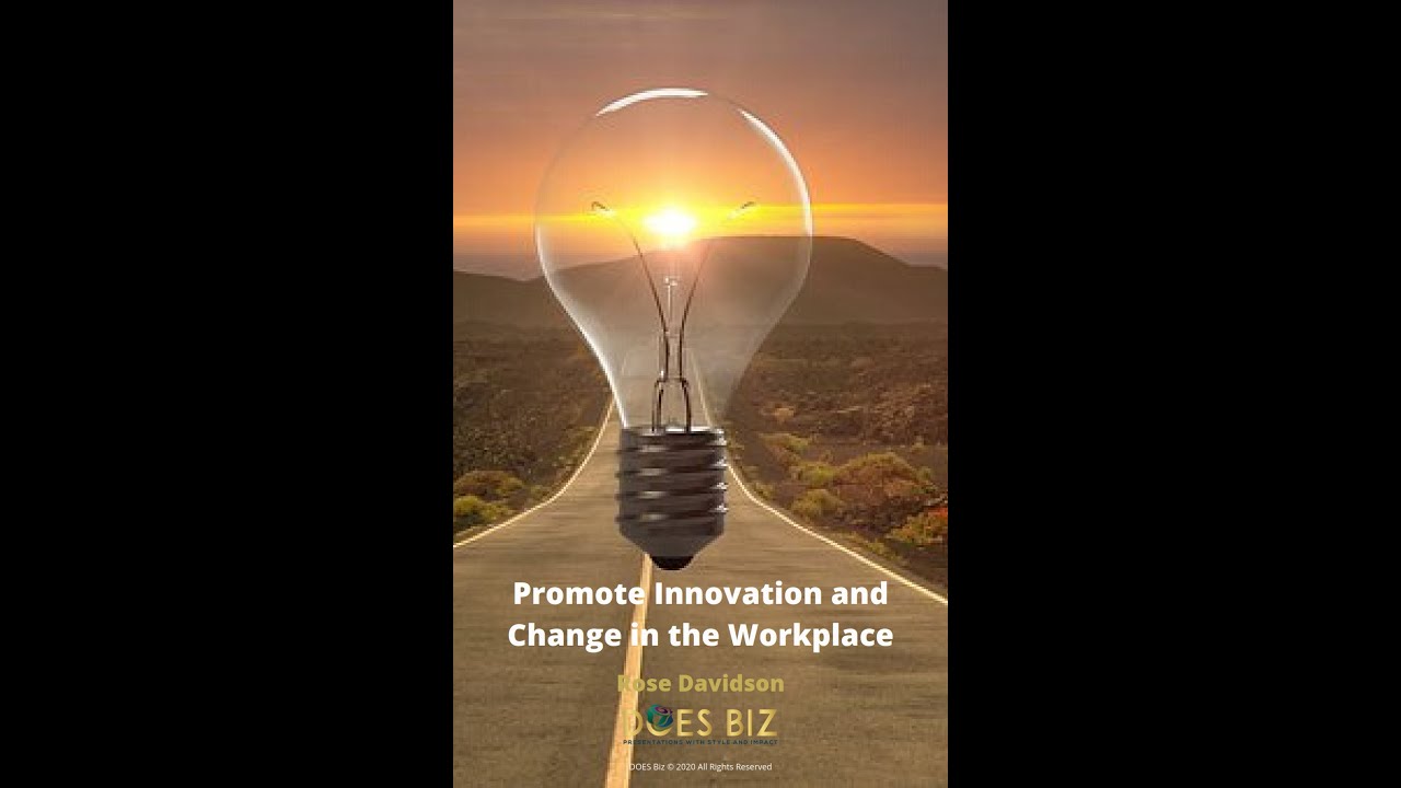 Promote Innovation and Change in the Workplace - YouTube
