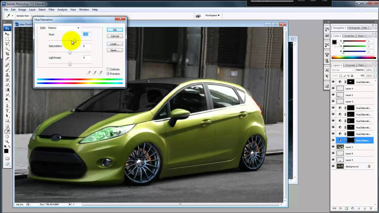 Photoshop Tuning Car Tutorial HD Video Part 2. - YouTube