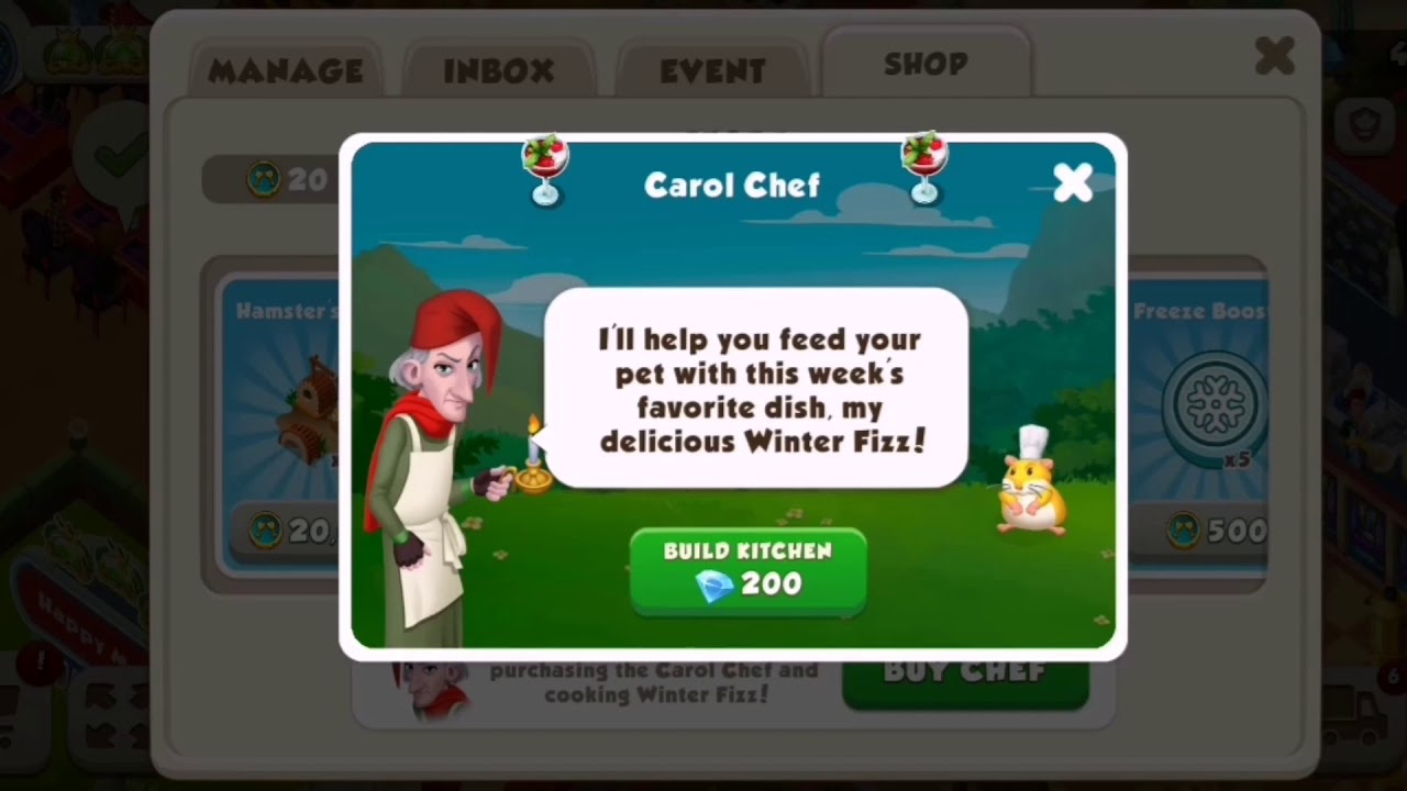 Buy new Carol Chef to feed our little friend on chef club and get ...