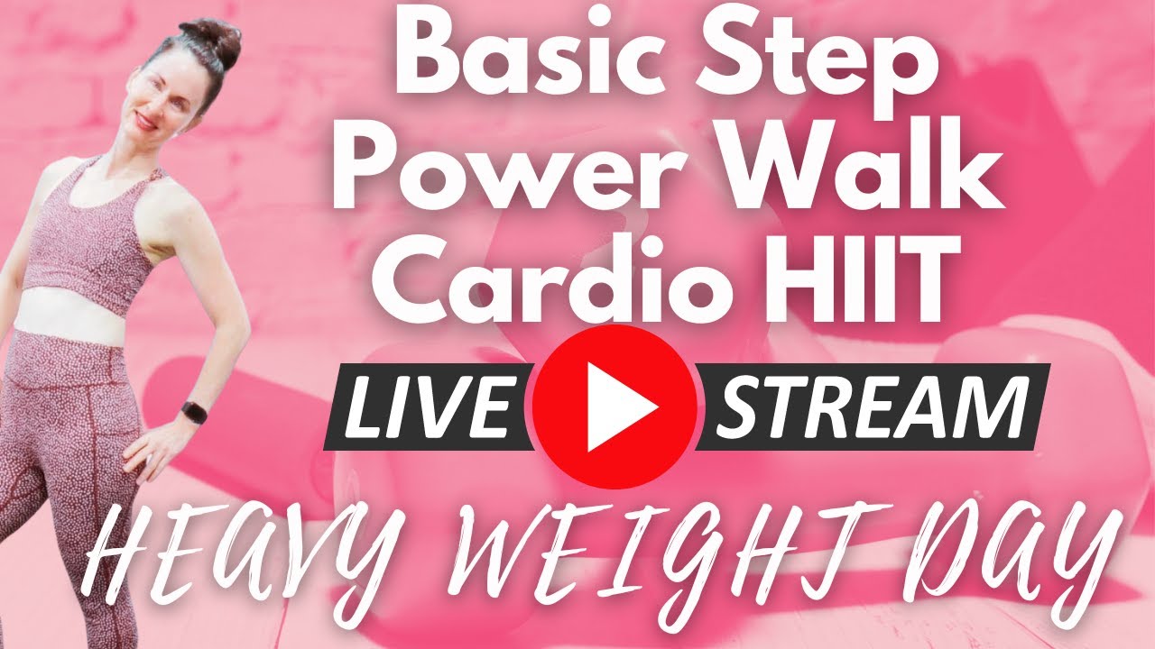 LIVE #341 ️Cardio Workout LOW IMPACT MAX Fat Burning ️Step, Power Walk ...