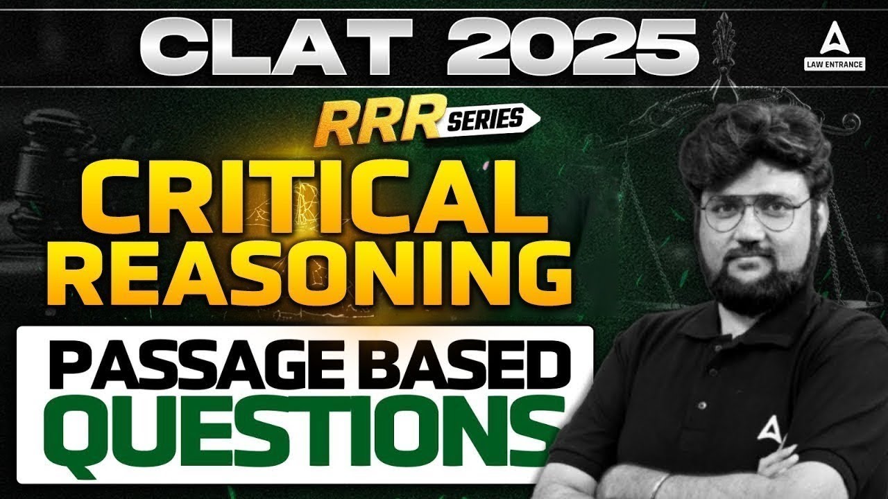 CLAT 2025 Critical Reasoning | Passage Based Questions for CLAT 2025 ...