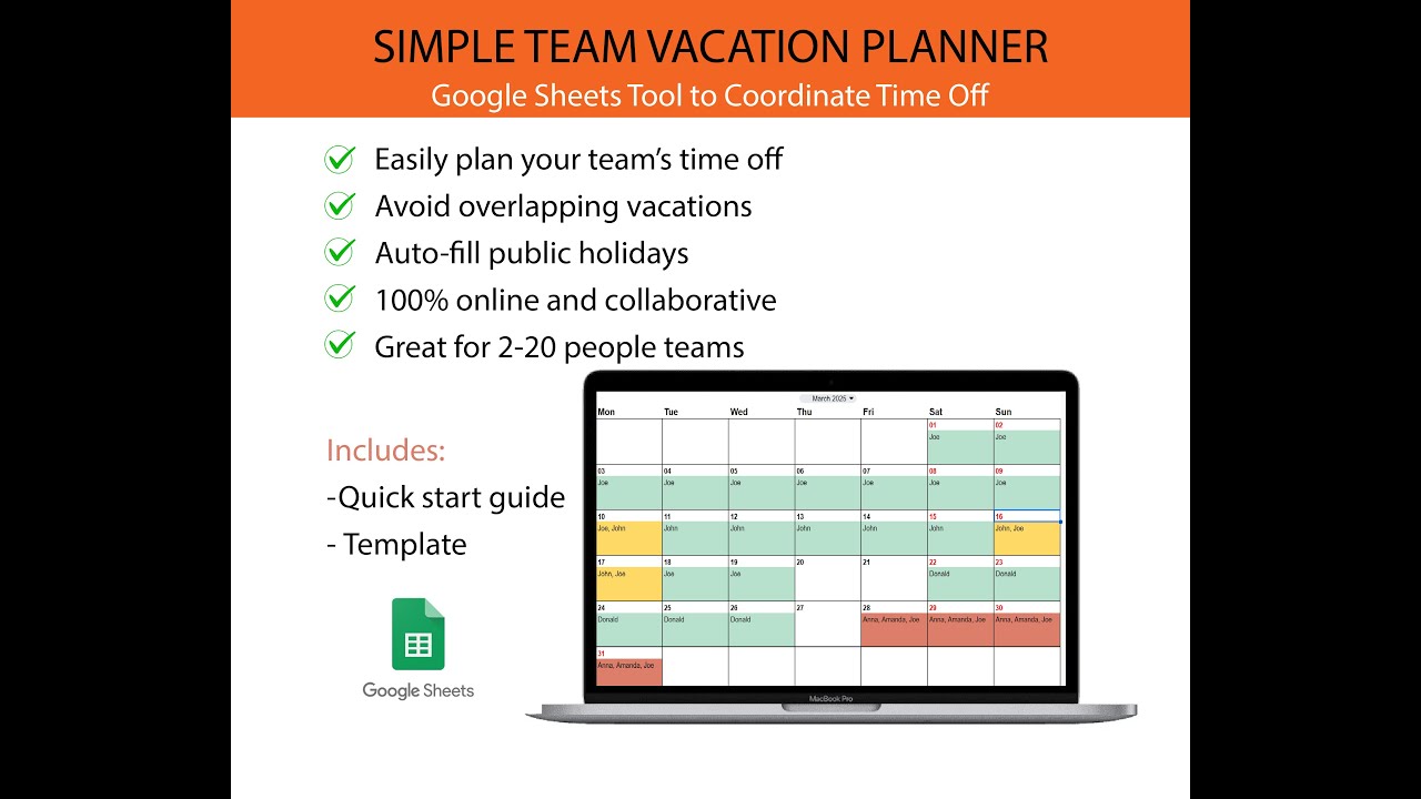 Simple Time Off Planner for Small Teams - YouTube