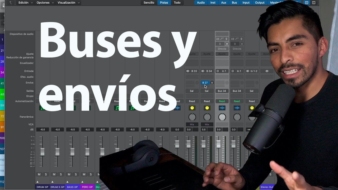 Tips de MEZCLA Y MASTERING | Buses y envíos | Logic Pro x - YouTube