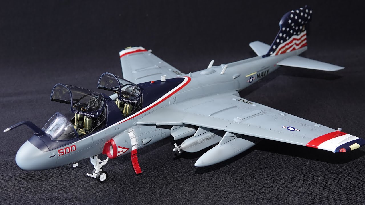 Kinetic 1/48 EA-6B Prowler VAQ-140 Patriots US Navy built model kit ...