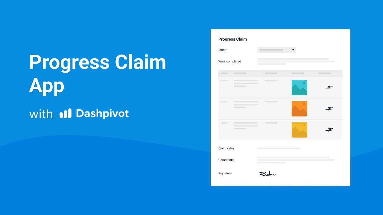 Fast & Accurate Progress Claims using Dashpivot - YouTube