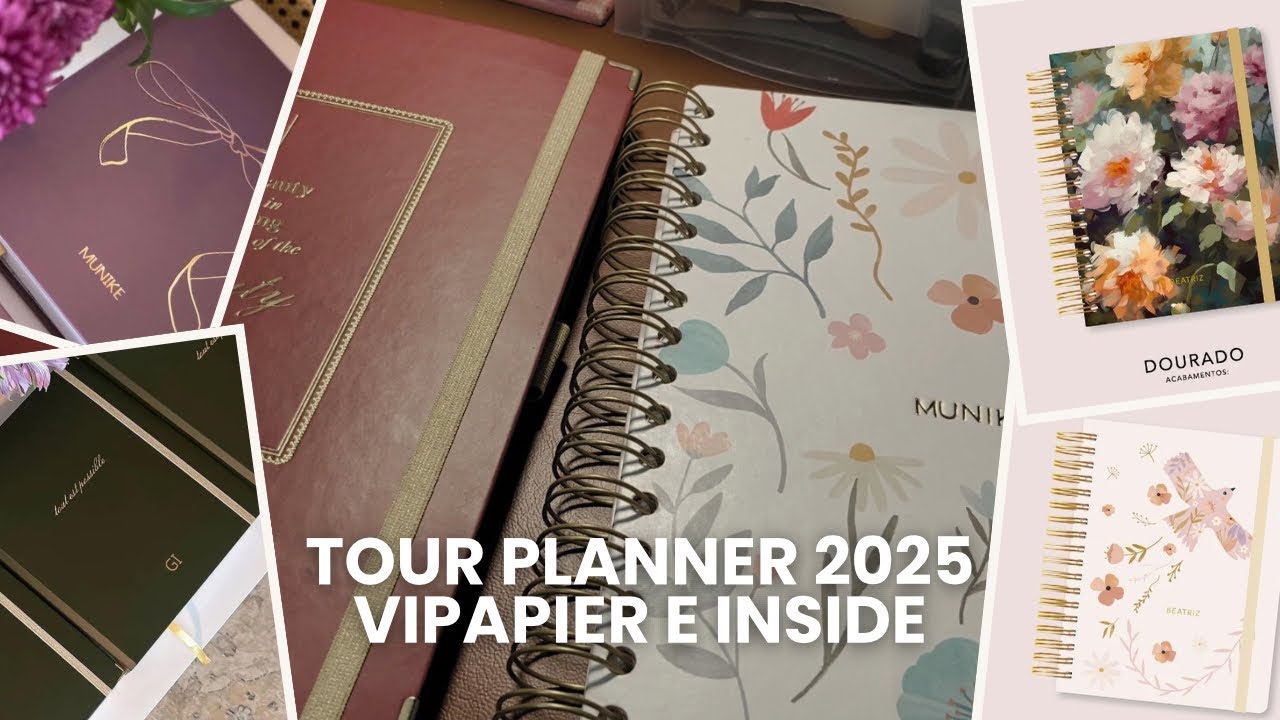 Tour planner 2025 Planner Vipapier Autoconhecimento - YouTube