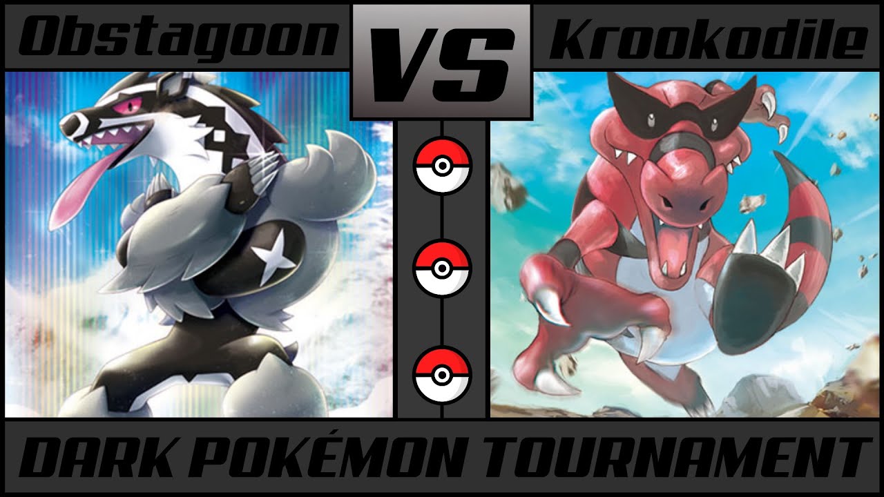 OBSTAGOON vs KROOKODILE | Dark Pokémon Evolution Line Tournament [#01 ...