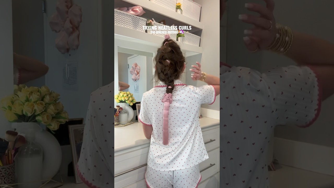 Trying Heatless Curls Unicorn Method Tutorial Beautifaire