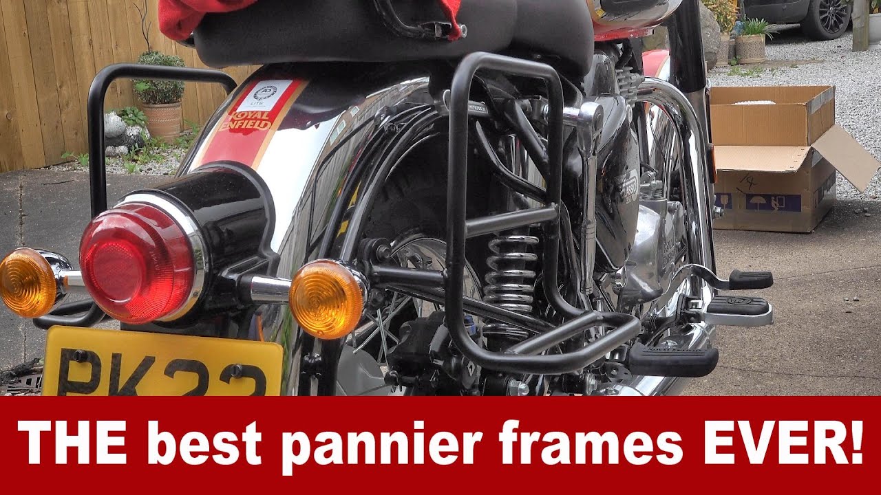 Royal Enfield 350 Classic REborn. Fitting THE best Pannier frames EVER ...
