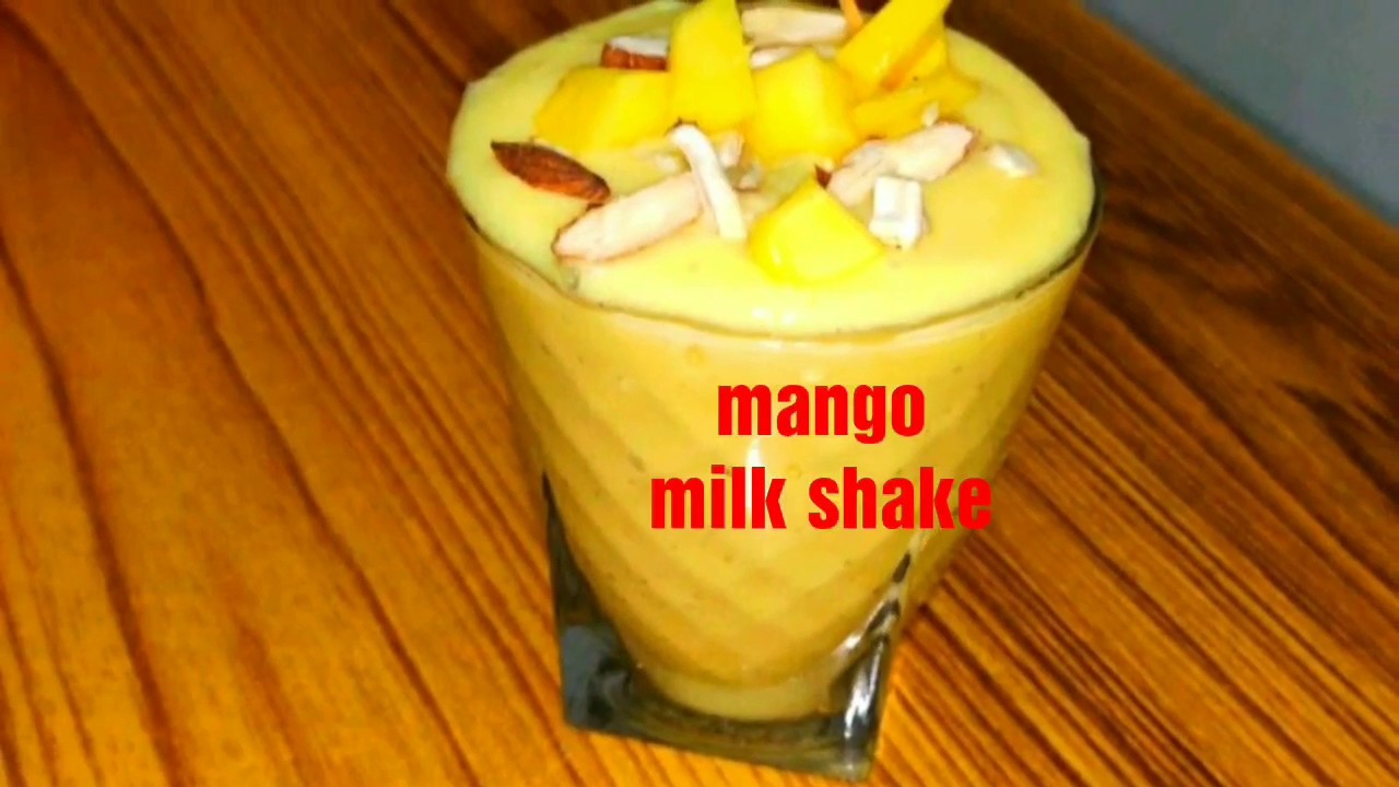 Mango milkshake recipe//quick& easy//how to make mango milkshake - YouTube