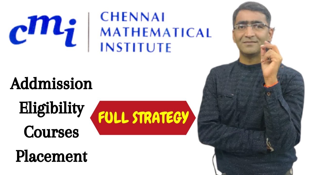 CMI-Chennai Mathematical Institute Entrance Exam | CMI Complete ...