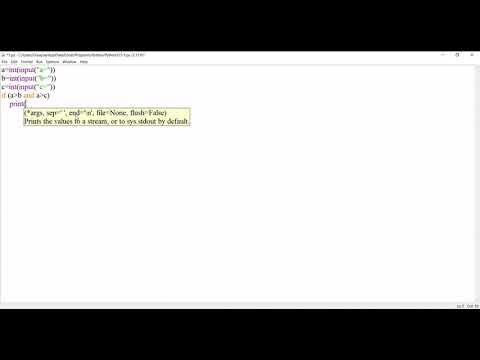 Python да 3 санның үлкенін табу программасы - YouTube